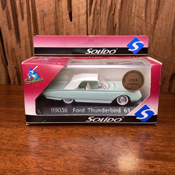 Solido | Toys | Solido 9936 961 Ford Thunderbird Light Green 143 Scale ...
